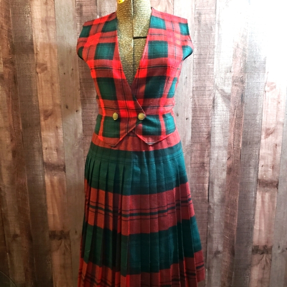 Pendleton | Skirts | Vintage 95s Pendleton Turnabout Reversable Plaid ...